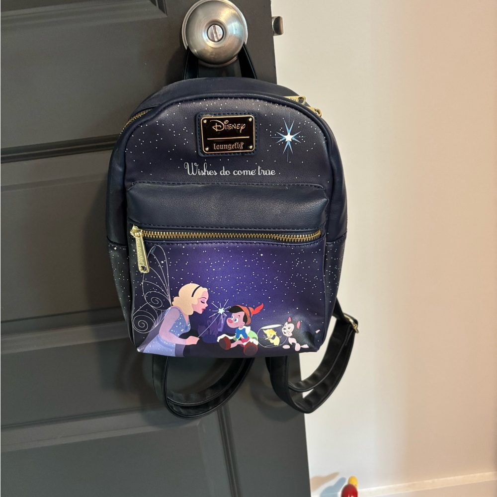 Loungefly Disney Wishes Do Come True Backpack - Navy … - Gem